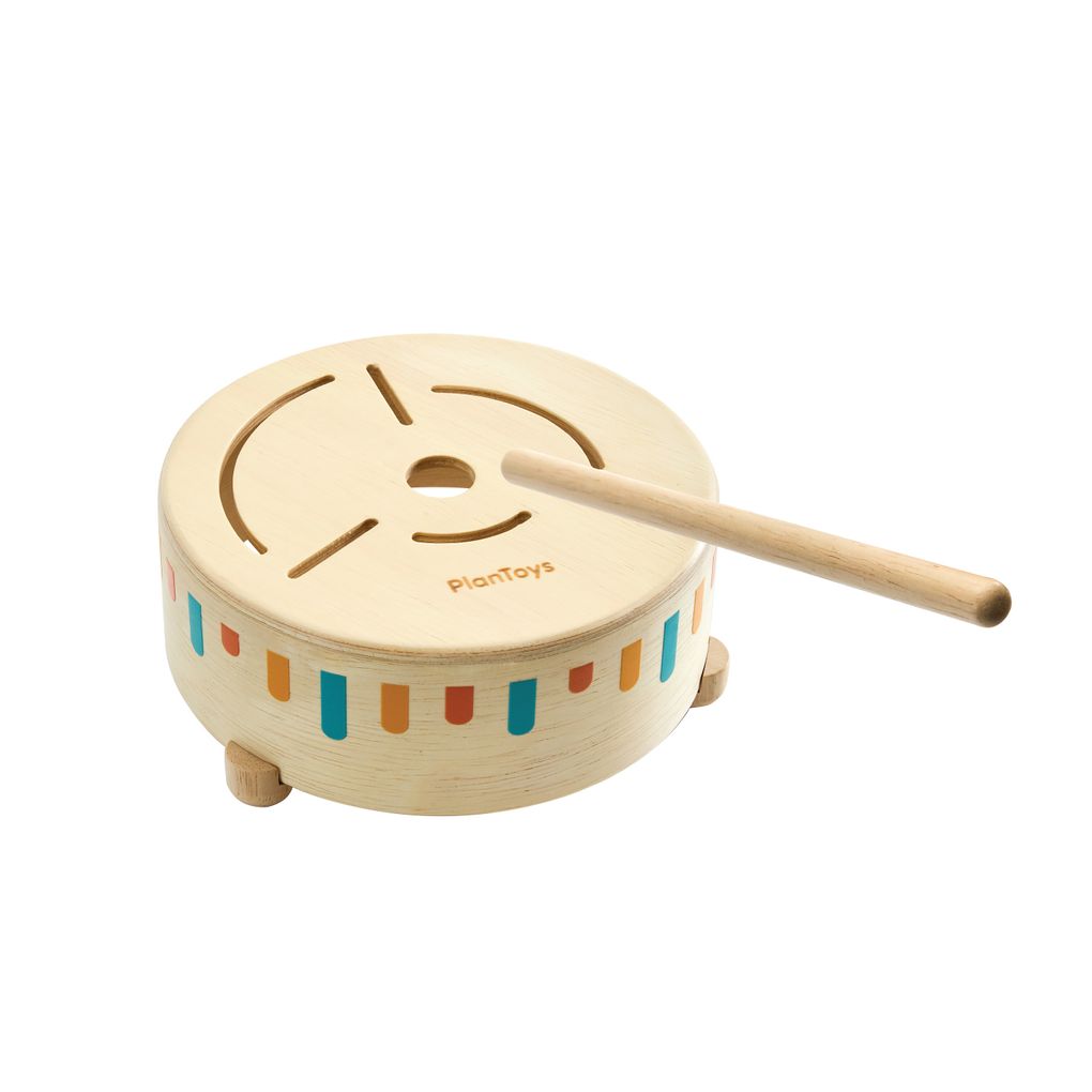 Wooden Sensory Drum – PlanToys USA