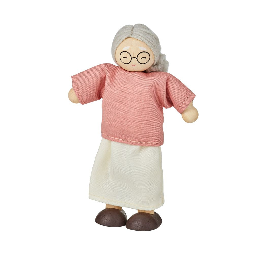 Grandmother Dollhouse Figure - Fair Skin Tone – PlanToys USA